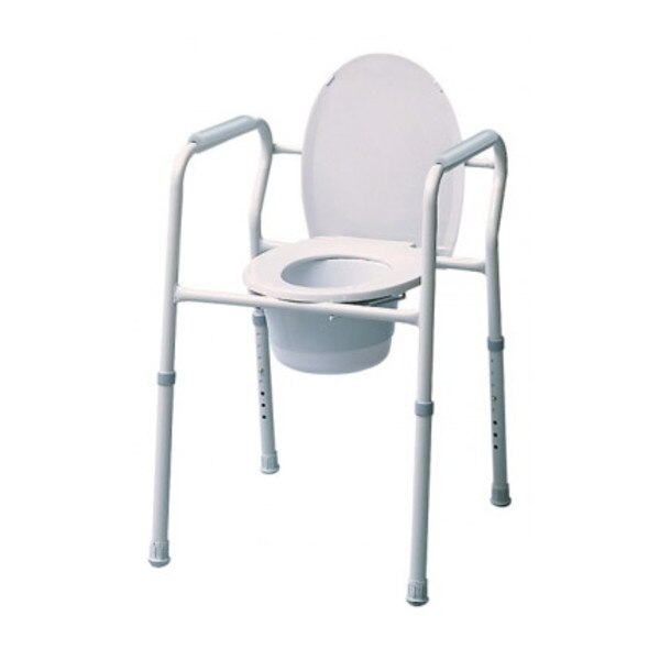 Lumex Silver Collection 3-in-1 Steel Commode | MedSTAT Lumex Silver Collection 3-in-1 Steel Commode | MedSTAT